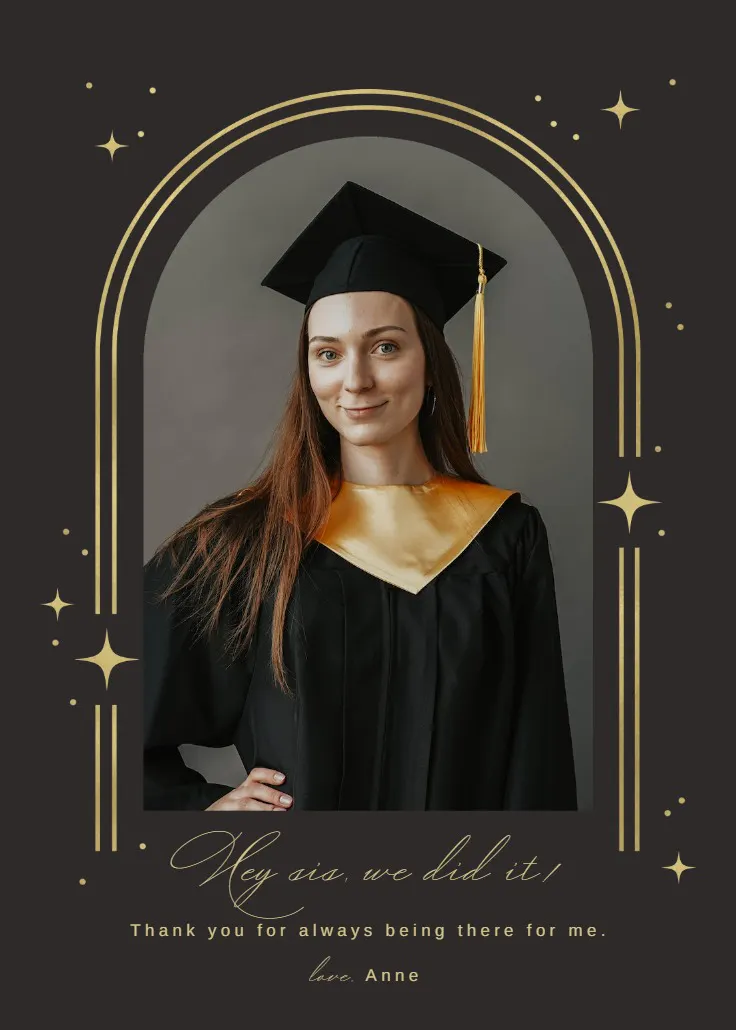 Sparkle arch - Graduation Thank You Card (Free) | Greetings Island
